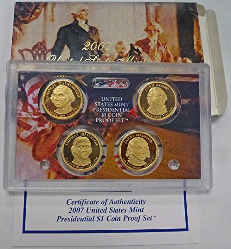 2007 Presidential $1 Proof Coins Proof Set Original Government Package