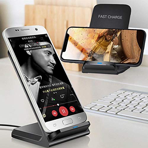 BoxWave Charger Compatible with Xiaomi Mi 10 Ultra - Wireless QuickCharge Stand (10W), No Cord; no Problem! Charge Your Phone with Ease! - Jet Black