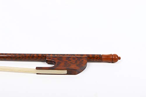 4/4 Snakewood Violin Bow Letterwood Baroque Style Outward timber Natural Bow Horse Hair (4/4)