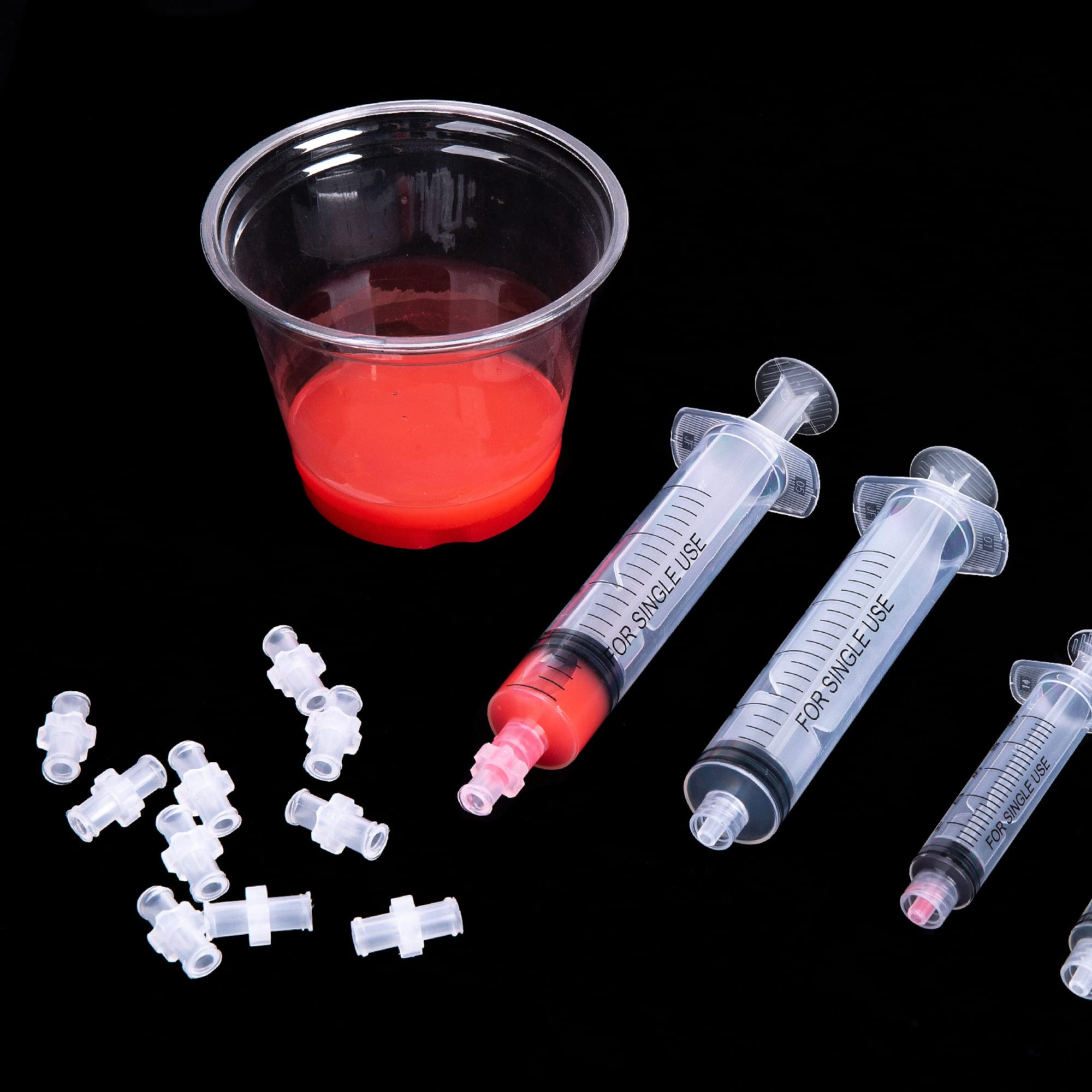 25pcs Luer Lock to Luer Lock Connector, Female Luer Syringe to Syringe Transfer Joint,PP Syringe Adapter Coupler (25)