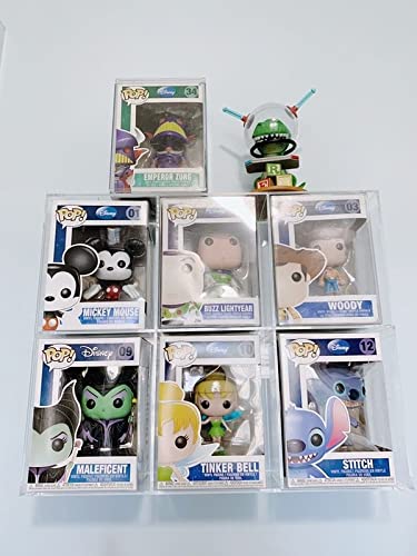 Acrylic Funko Pop Display Case - Fits 6 Regular Size Funko Pop Boxes, Even When in Soft Protectors [Compatible with YouTooz Vinyl Collectible Toy Figures] - Funko Pop Display Shelf