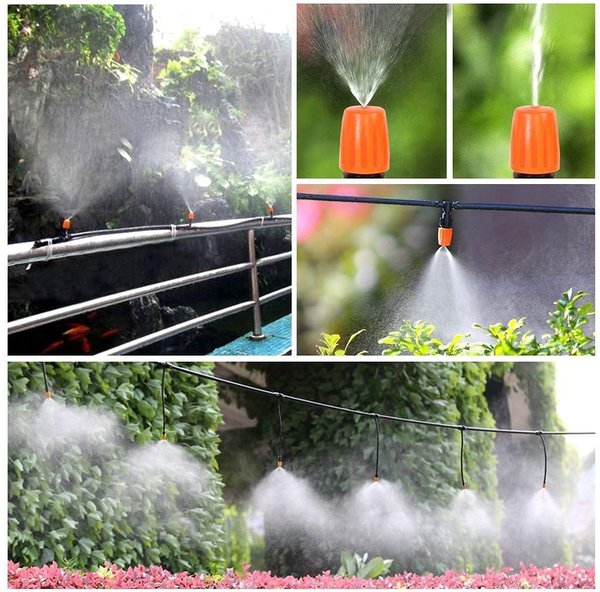 Hose garden irrigation pipe 1/4", 98ft blank distribution tubing, drip irrigation hose, drip irrigation line pipe, DIY irrigation equipment for greenhouse, flower beds, terraces, lawns