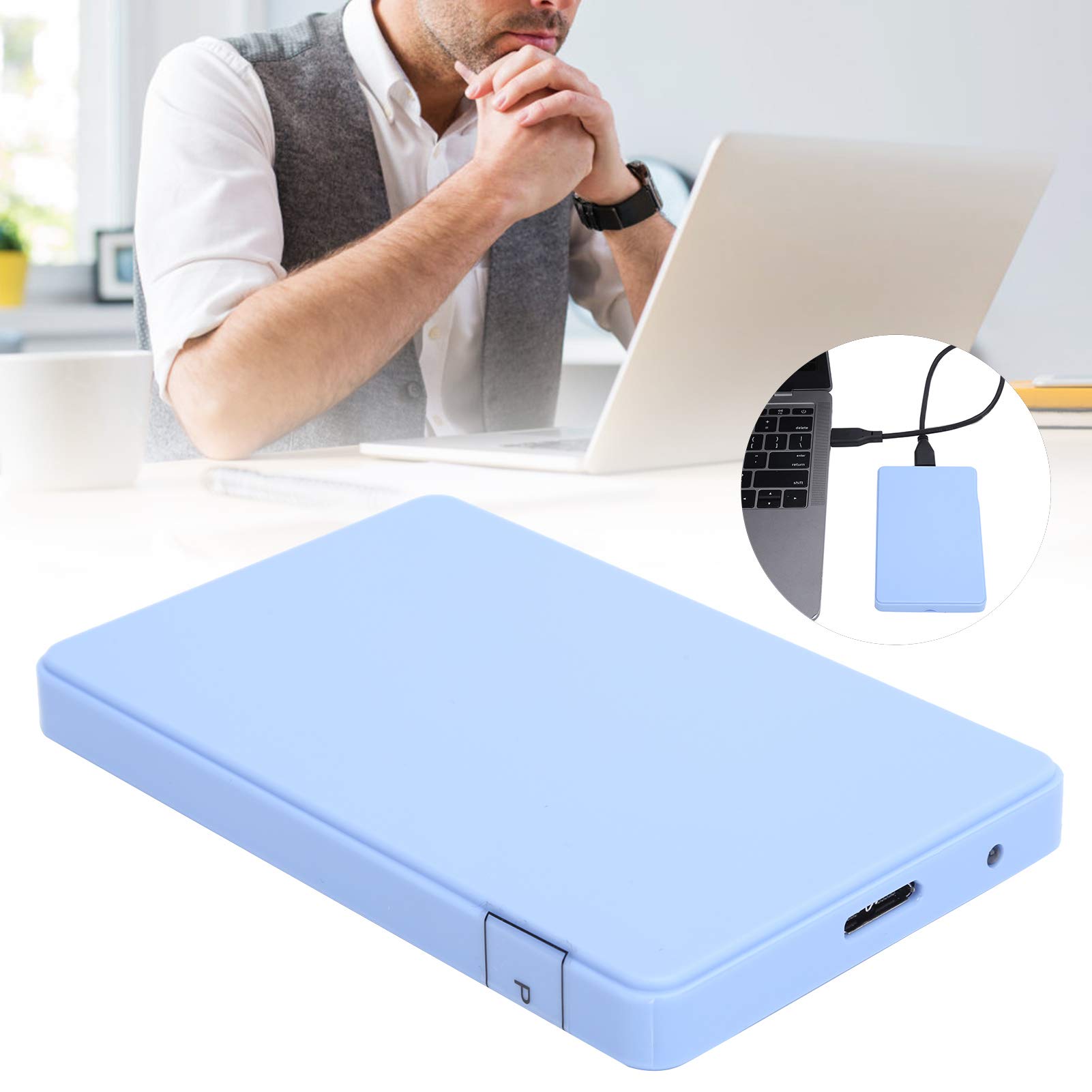 Kafuty-1 2.5 inch Portable External Hard Drive USB3.0 Mobile HDD Storage, Hard Storage Disk External Enclosures Case Box, for PC, Laptop, PS4, etc - 80G/120G/250G/500G/1T/2T(320G)