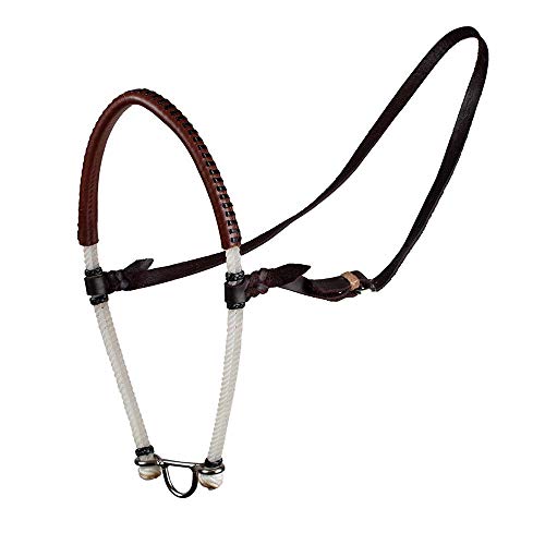 Teskey's Double Lariat Leather Covered Noseband (Light Oil)
