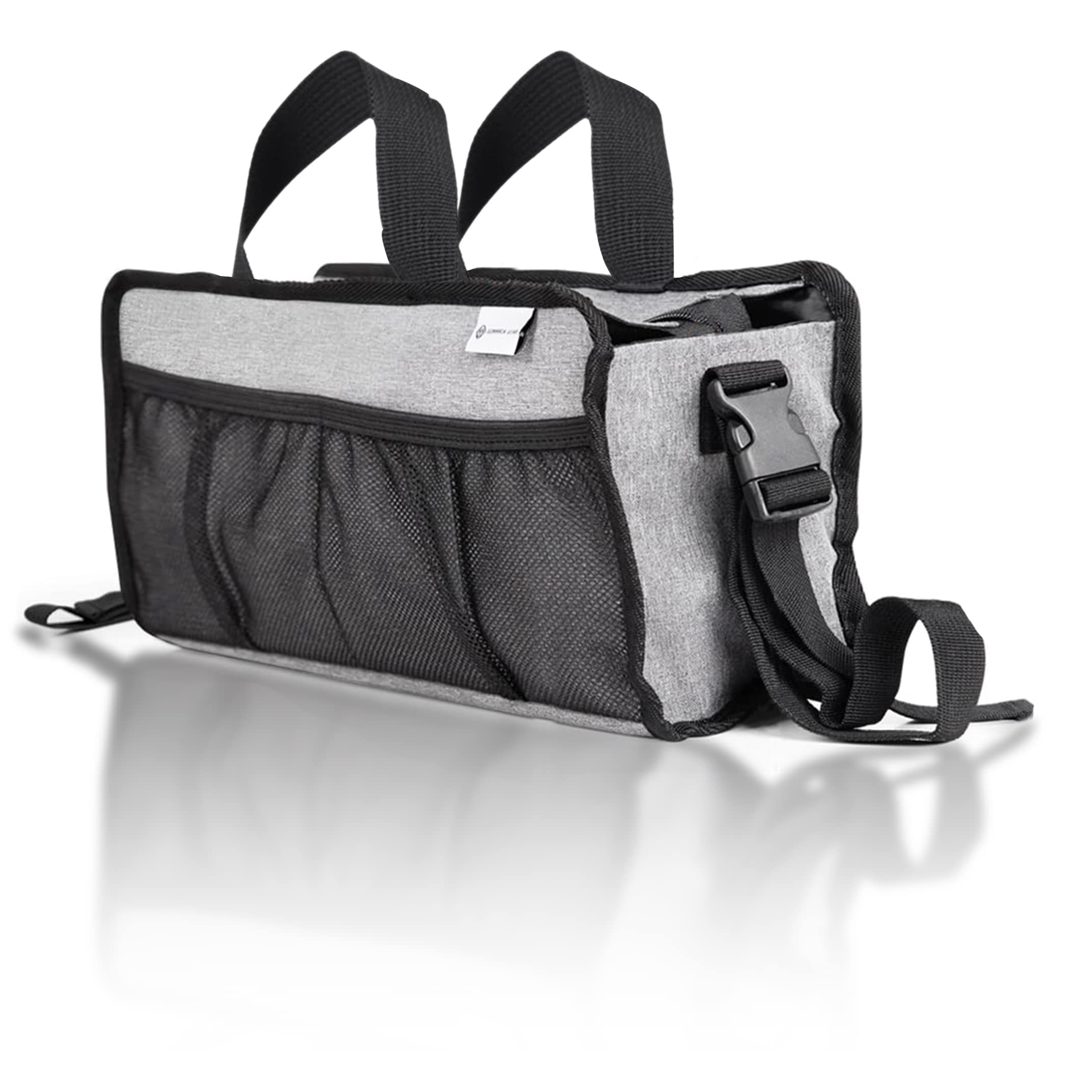 Gomarca Gear Universal Baby Stroller Organizer Accessories Bag Stroller Organizer with Cup Holder Bottle Holder, Diaper Storage, Adjustable Straps, Mesh Pocket for Phone, Toys & Wallet