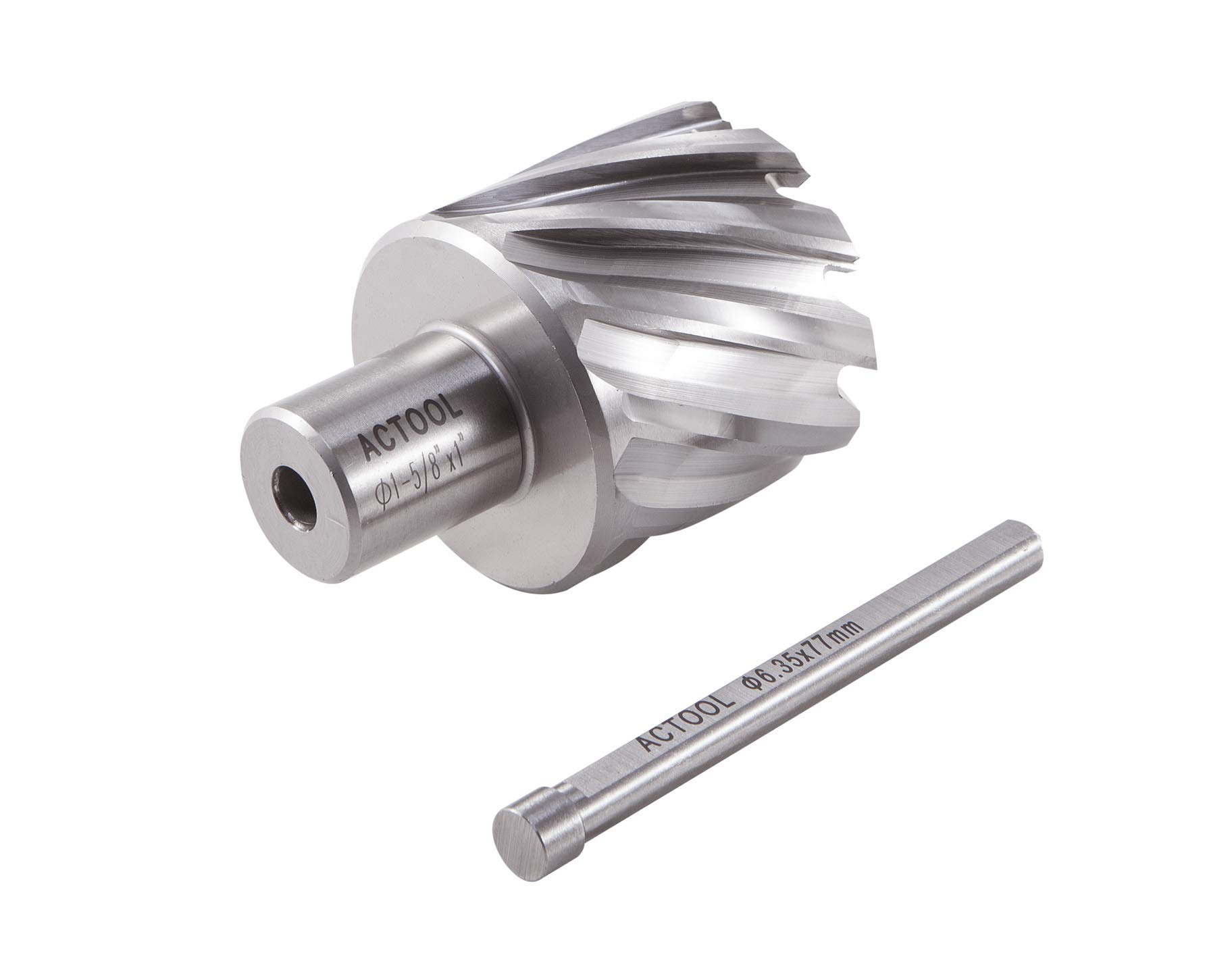ACTOOL 1-5/8" Diameter × 1" Depth of Cut HSS ANNULAR Cutter with 3/4'' Weldon Shank