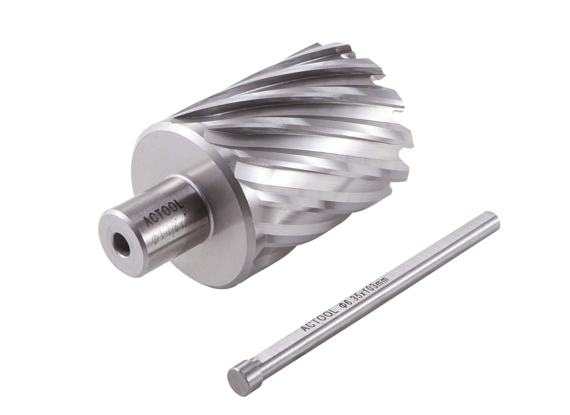 ACTOOL 1-7/8" Diameter × 2" Depth of Cut HSS ANNULAR Cutter with 3/4'' Weldon Shank