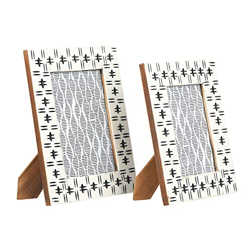 Main + Mesa Resin Photo Frames, Set of 2 (4x6β and 5x7β)