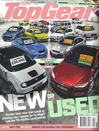 BBC TOPGEAR MAGAZINE, NEW OR USED * FEBRUARY, 2020 * ISSUE, 331 * PRINTED IN UK * (PLEASE NOTE: ALL THESE MAGAZINES ARE PET & SMOKE FREE MAGAZINES. NO ADDRESS LABEL. (SINGLE ISSUE MAGAZINE.)