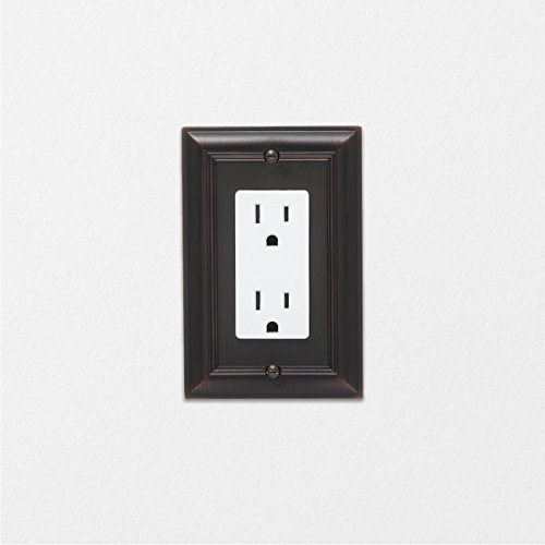 Amazon Basics Single Gang Light Switch Outlet Wall Plate, Oil Rubbed Bronze, 3-Pack