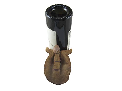 DWK Cat Wine Bottle Holder | Kitchen Countertop Decor | Wine Holders | Vineras para Poner Botellas en Casa | Red Wine Storage | Wine Accessories Storage -Scottish Fold Cat