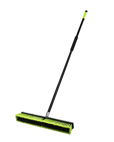 Alpine Industries - 2-in-1 Multi-Surface Squeegee Push Broom (24 Inch, 1 Pack)