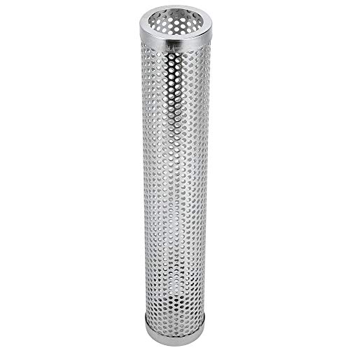 Smoker Tube, 12'' Stainless Steel Barbecue Smoke Generator BBQ Accessory for Electric Gas Charcoal Grill Smokers(Round)