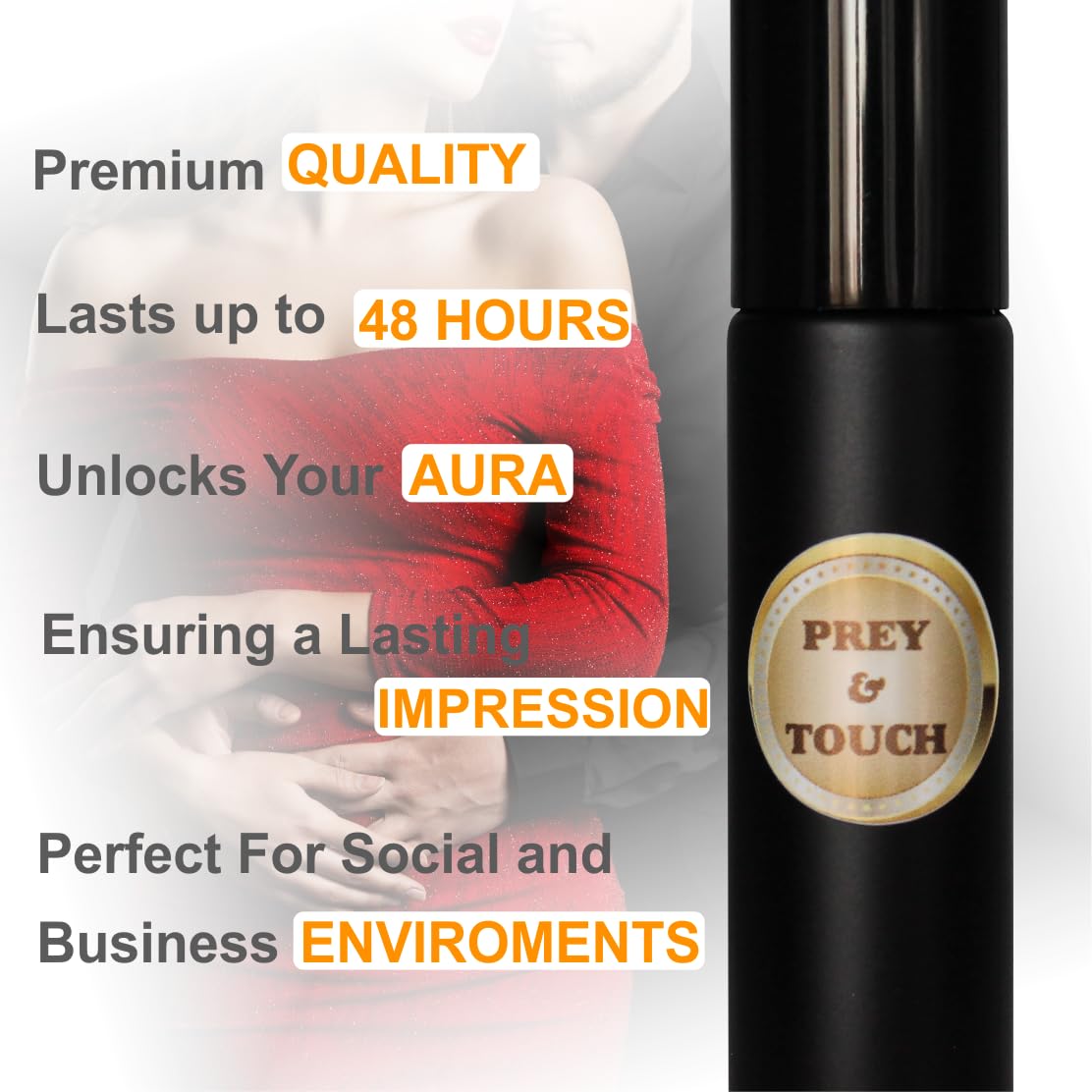 Pherolec Global follow your senses... Prey&Touch Pheromone for Men 0.34 Fl. Oz. Perfume Ultra Strong Feromonas para Hombres Atraer Mujeres