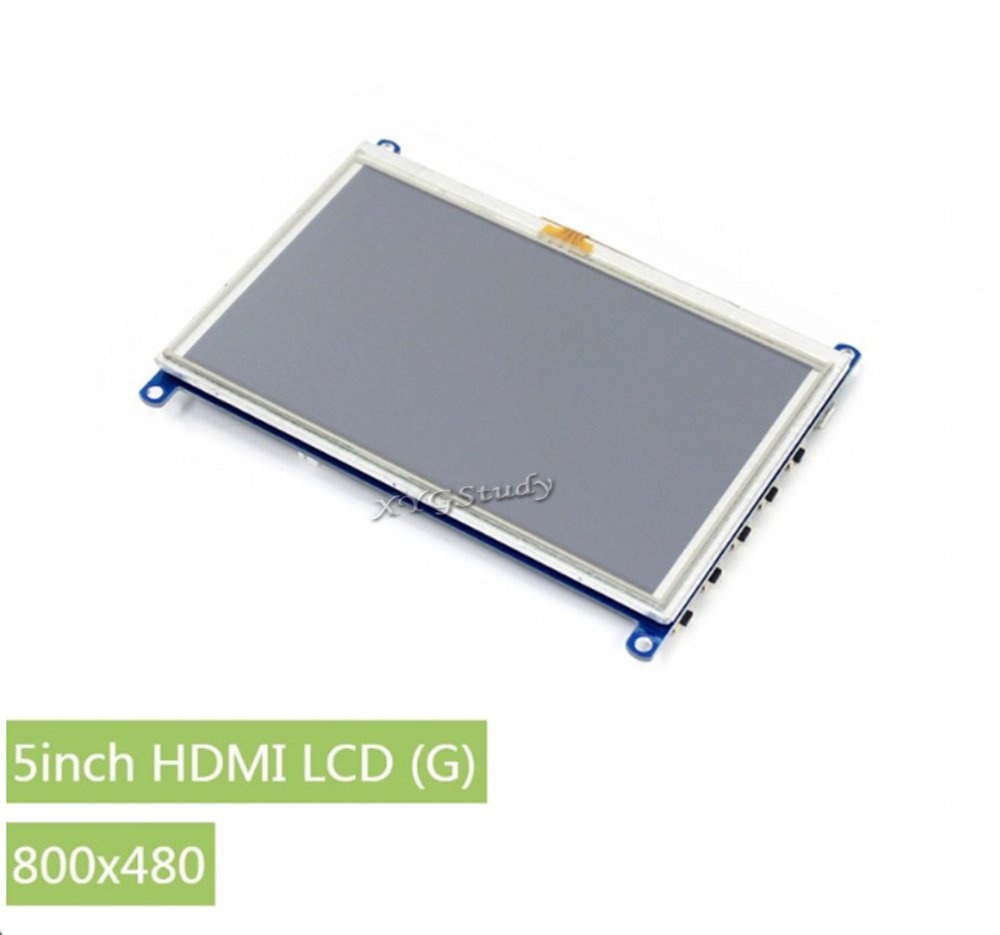 5inch 800x480 Resistive Touch Screen LCD Display Monitor HDMI Interface Supports Raspberry Pi 4 3 2 Model B A+ B+ BB Black Banana Pi Supports Game Console XBOX360 Sony PS4 Nintendo Switch @XYGStudy