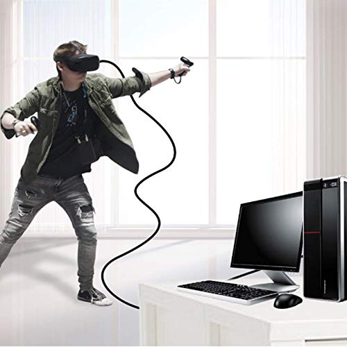 5m Link Cable Compatible for Oculus Quest/Quest 2 VR High Speed Data Transfer Cable for PC Gaming and Charging and Fast Charging Cable