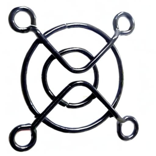 40mm Black Fan Grill (4 Pack)