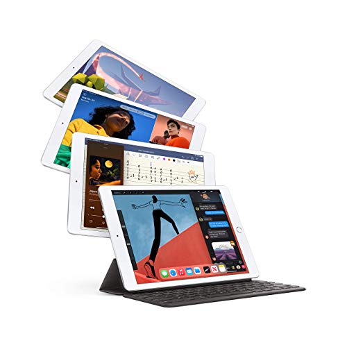 2020 Apple iPad (10.2-inch, WiFi, 128GB) - Silver (Renewed Premium)
