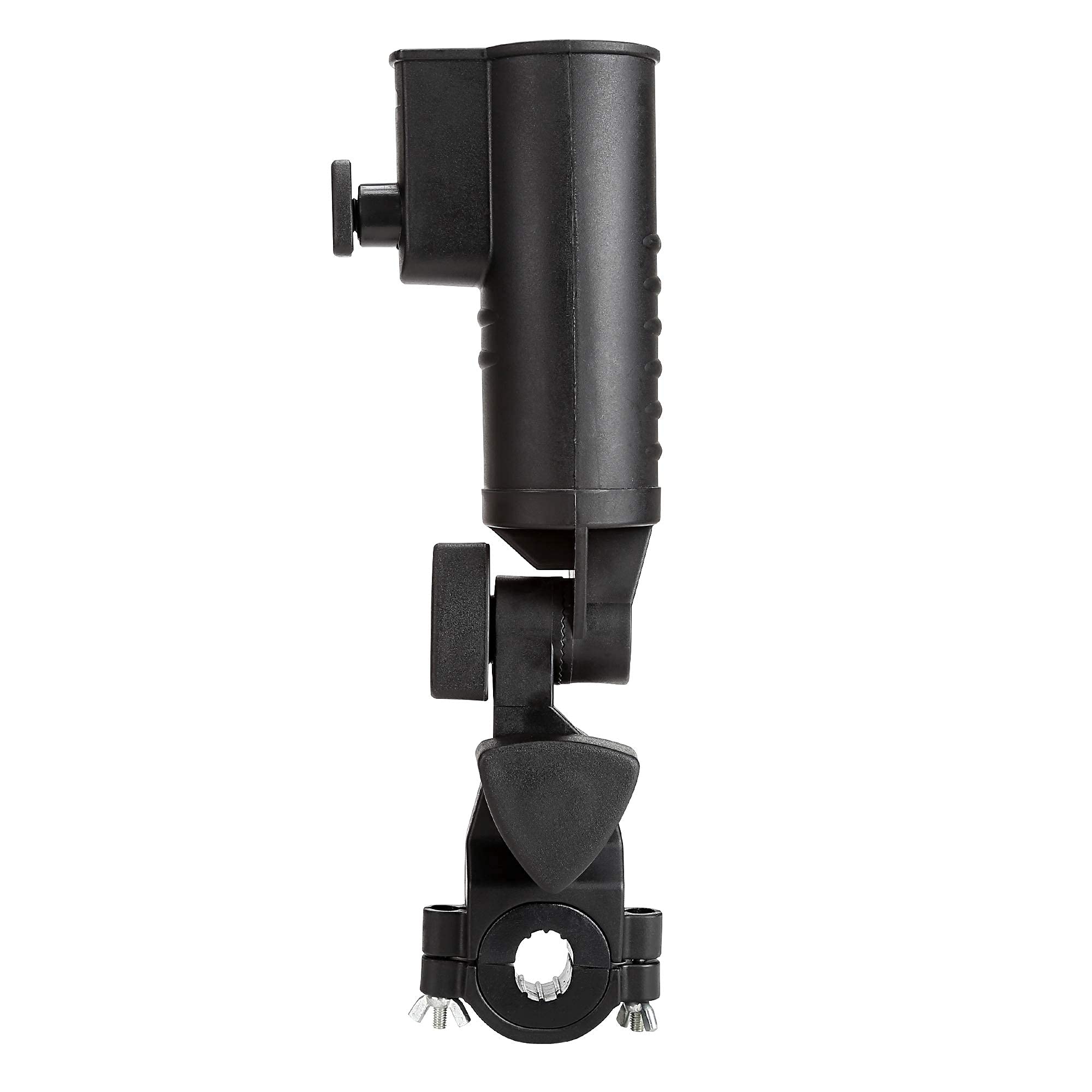 10L0L Universal 3 Wheel Golf Push Cart Umbrella Holder, Adjustable Angle, Umbrella Clip Mounting Attachment for Stroller Wheelchair