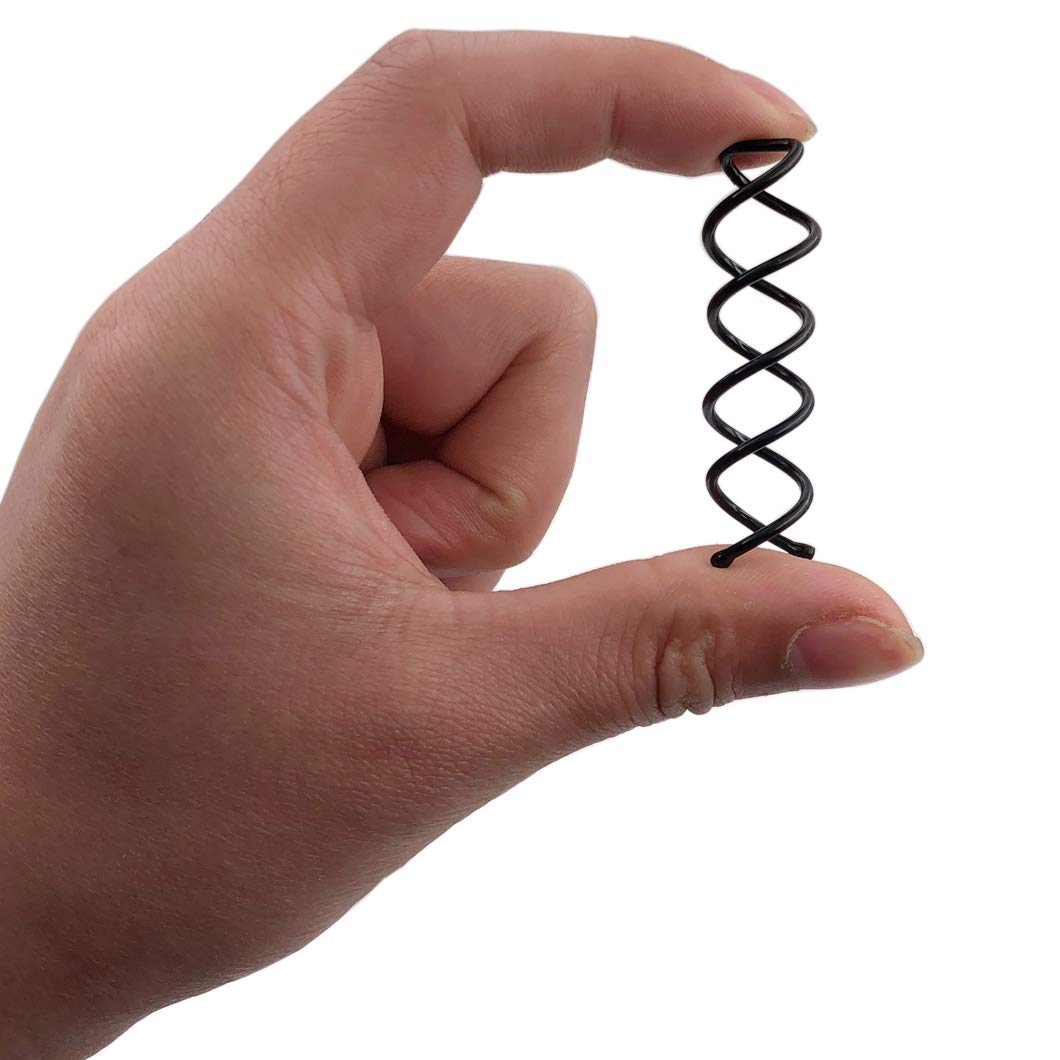 60Pcs Spiral Hair Pin Messen Bobby Hair Pins Spin Pins Non-Scratch Round Tips Twist Screw Hair Pin (Black/Silver/Gold/Rose Gold)