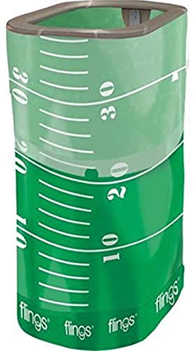 Amscan POP UP TRASH BIN, Football Party Flings Bin - 22' x 15' x 10', 1 Pc
