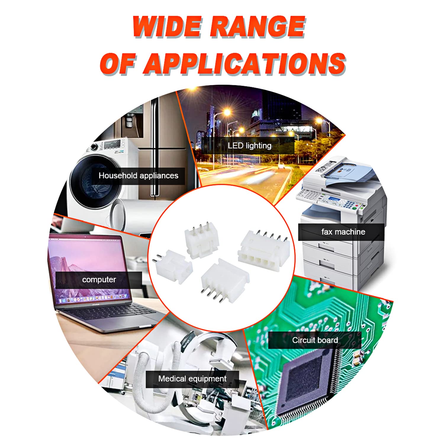 460PCS JST XH2.54 Connector kit 2/3/4/5/6Pin Plug with Terminal Wires Cables Socket Header Wire Connectors Kit