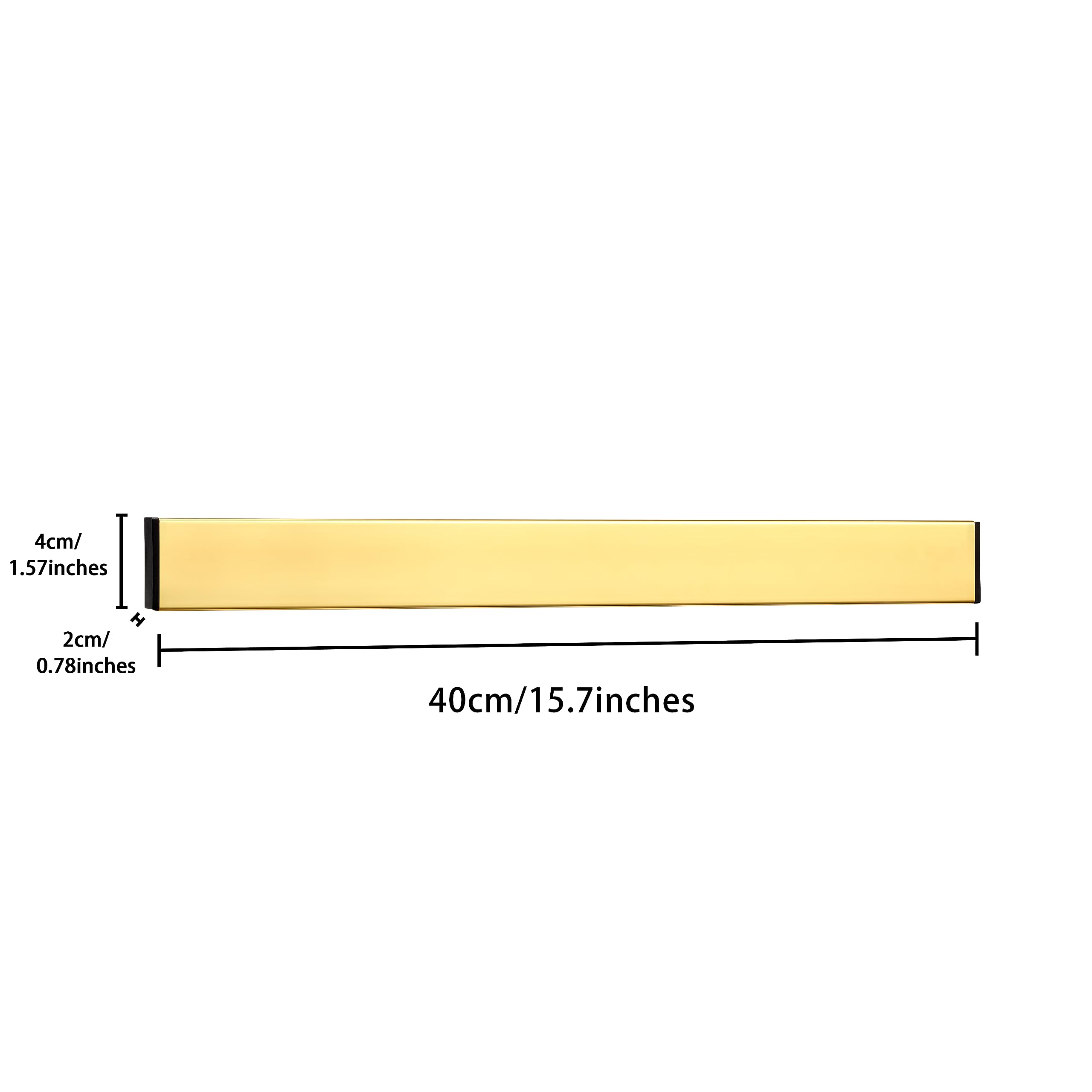 15.7in Magnetic Knife Holder for Wall Magnetic Knife Bar with Multi-Purpose Functionality as a Knife Holder, Knife Strip, Magnetic Tool Organizer, Art Supply Organizer & Home Organizer