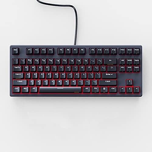 OSALADI RGB Keyboard Mechanical Keyboard Keypad USB Gaming Keyboard 87 Keys Keyboard Combo Cordless Mechanical Keyboard Set for PC Laptop Mechanical Keyboard Mice Mechanical Keyboard