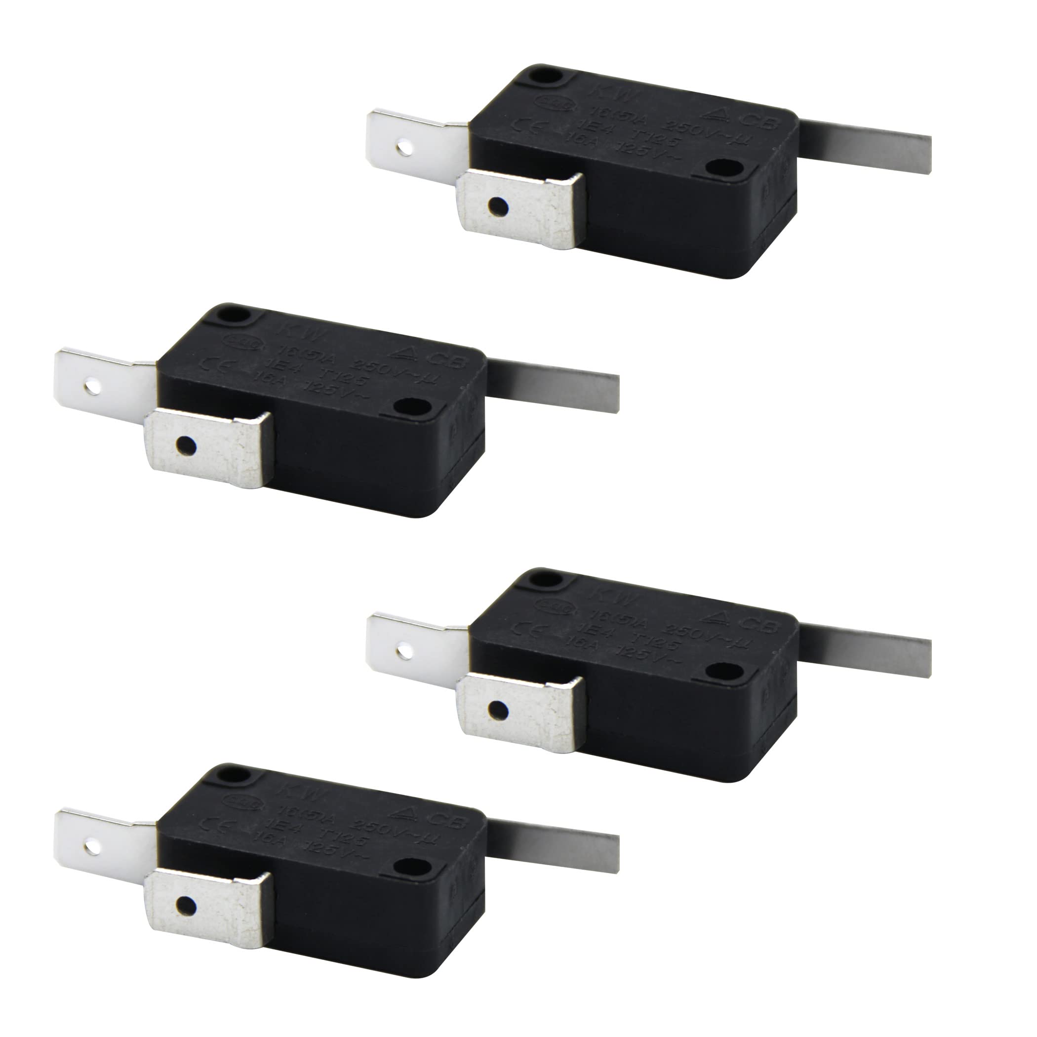 2 Packs WR23X10783 Refrigerator Dispenser Switch Compatible with GE Hotpoint Refrigerator PS8259956 WR23X10171 WR23X10224 6600JB3001E 6600JB3001C,Terminal Width 1/4’’ (Normally Open) -Black