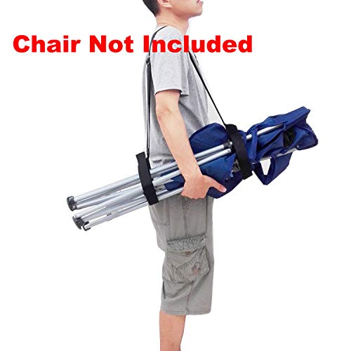 2 X Adjustable Beach Chair Carry Strap Universal Folding Chair Carry Strap Bed Chair Carry Strap - 2 Straps Per Pack (Chair Not Included)