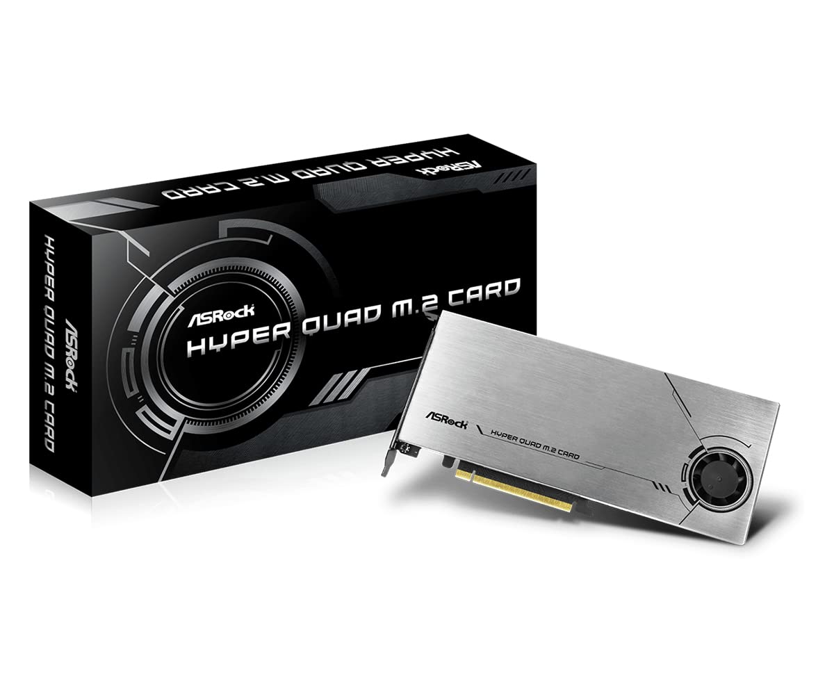 Asrock Hyper Quad M.2 Carte et adaptateur d'interfaces Interne