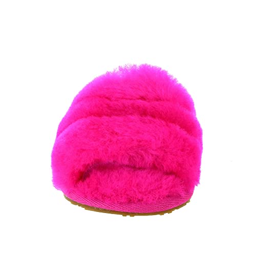 UGG unisex baby Fluff Yeah Slide Slipper, Rock Rose, 2-3 Infant US