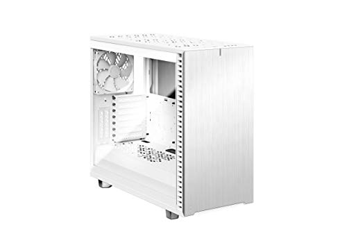 Fractal Design Define 7 White Brushed Aluminum/Steel E-ATX Silent Modular Tempered Glass Window Mid Tower Computer Case