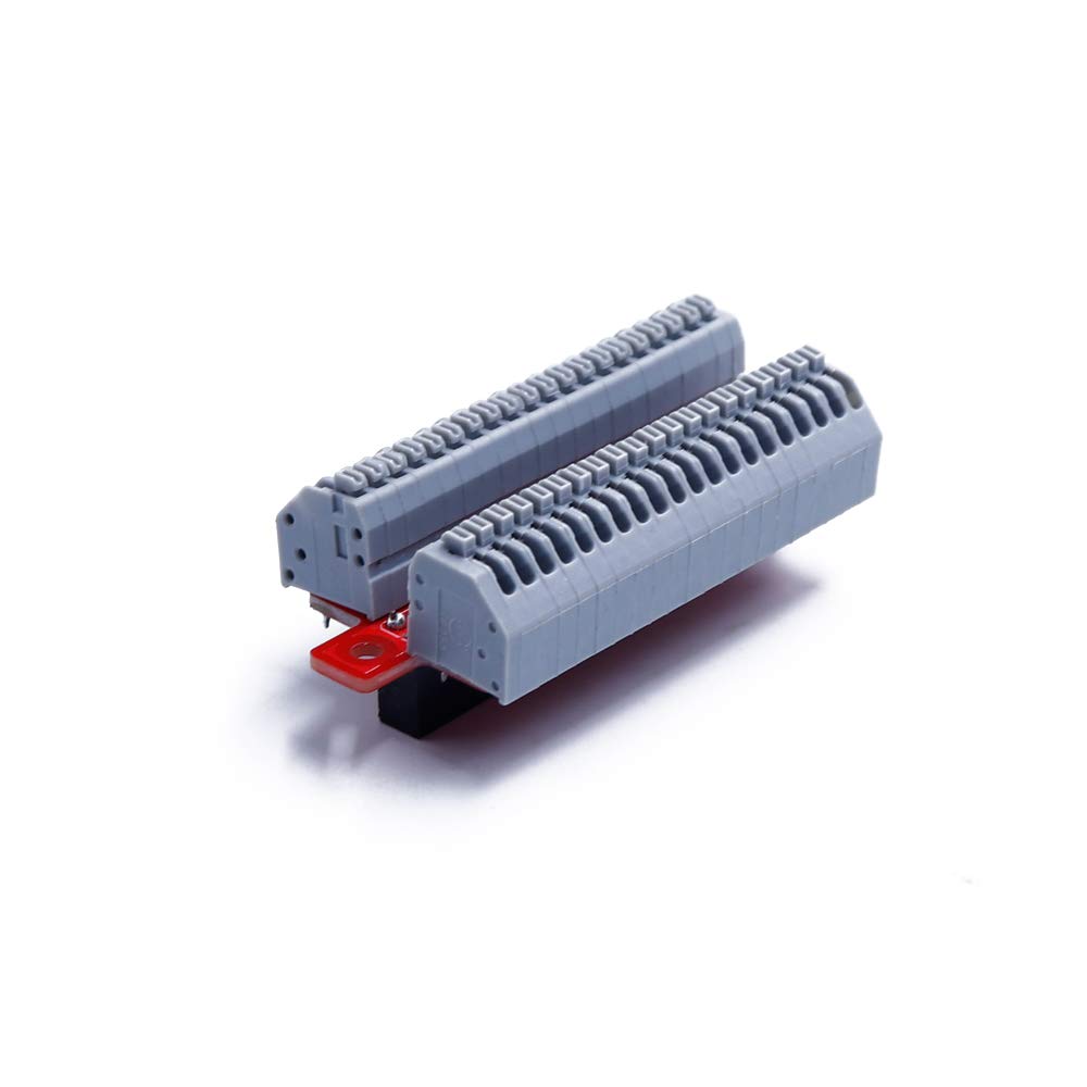 Treedix Terminal Block Breakout GPIO Spring Expansion Solderless 40pin Pinout Board Module Compatible with Raspberry Pi