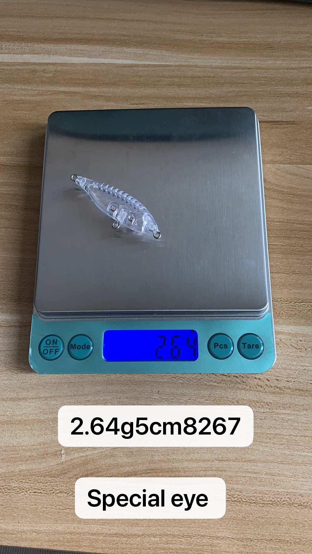 10PCS Unpainted Lure Blanks 2.64g 5cm with Special Eye Fishing Eye Crankbait Simulation Blank Body Clear Hard Baits Trout Salmon Minnow Lure Popper Lures Topwater Freshwater 8267 Special Eye