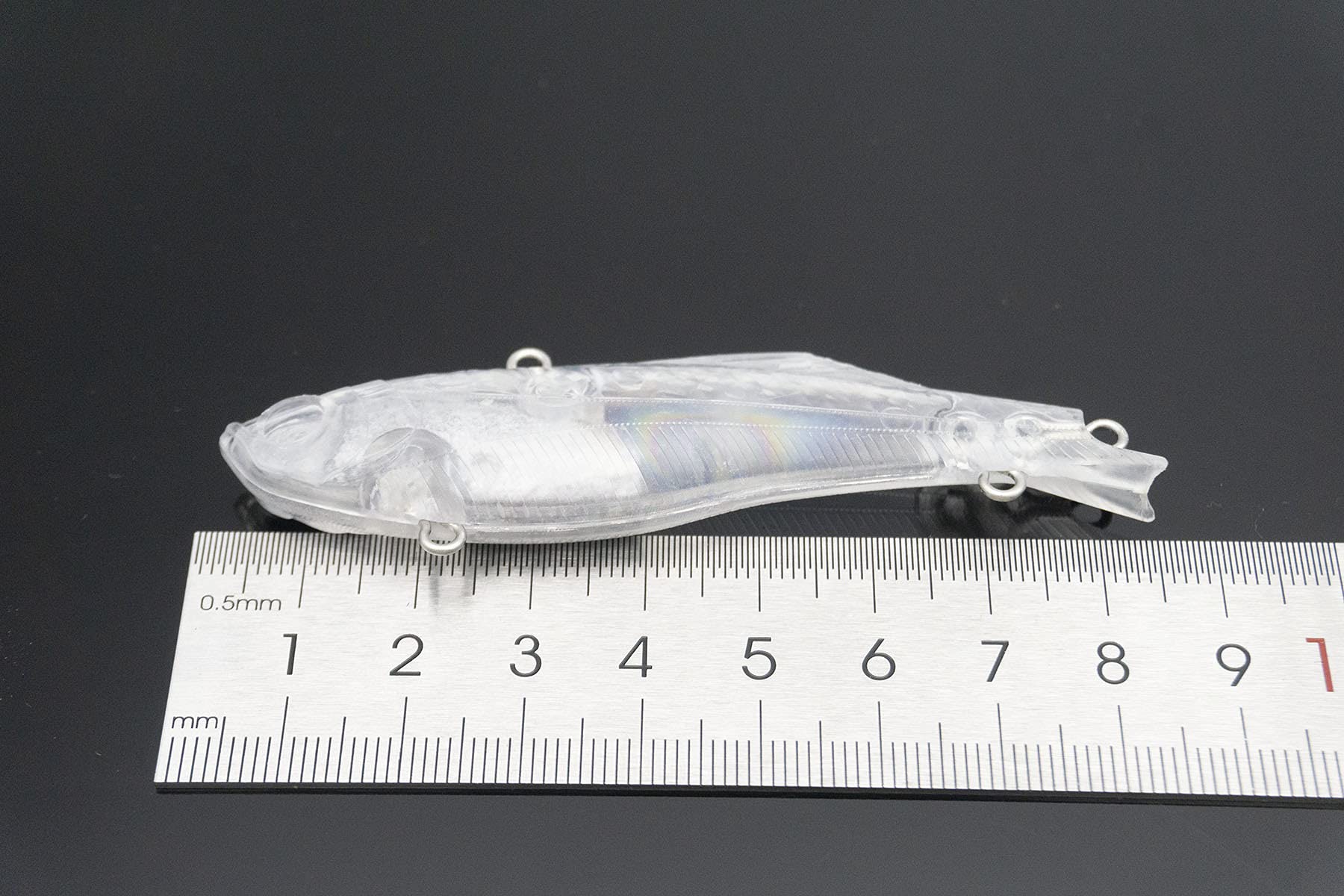 10PCS Unpainted VIB Lipless Sinking Fishing Pencil Lures 82mm 19.87g ABS Hard crankbait 8291 with Free Eye
