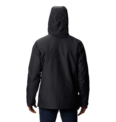 Columbia Men's Bugaboo II Fleece Interchange Jacket, Black/Red, 3X Big