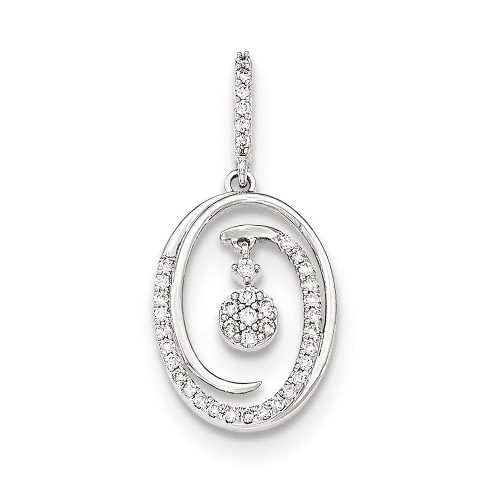 14k White Gold Diamond Pendant GLD-AZ-XP4775AA