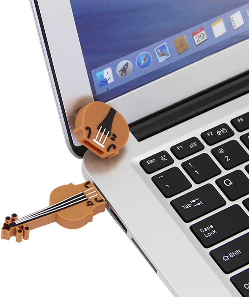 128GB USB 2.0 Flash Drive Novelty Music Violin Shape Pendrive Memory Stick Memorias USB Thumb Drive Data Storage Jump Drive Flash Disk