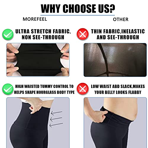 4 Pack Leggings for Women Butt Lift High Waisted Tummy Control Slimming Black No See-Thru Yoga Pants Workout Running