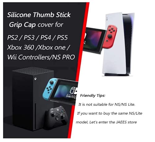 2Pcs Analog Thumb Grip Stick Cover, Dualsense Wireless Controllers Game Remote Joystick Cap, Fantastic Non-Slip Silicone Handle Protection Cover for PS5/PS4/Xbox one/360/NS PRO (Iron-mn))