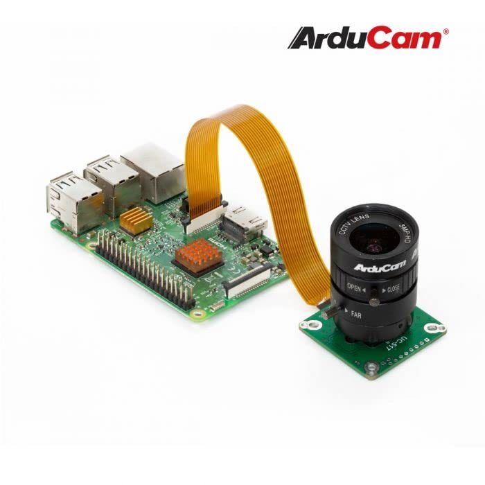 Arducam 12.3MP IMX477 HQ Camera Module with 6mm CS Lens and Tipod Mount Compatible with Jetson Nano,Xavier NX and NVIDIA Orin NX/AGX Orin, and Raspberry Pi CM3/3+ and CM4