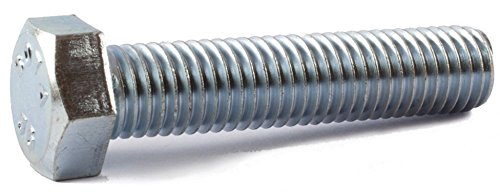 3/8"-16 x 12 | 6" Thread | HEX Bolt | Grade A | A307 | Zinc CR+3 | (Qty: 25)