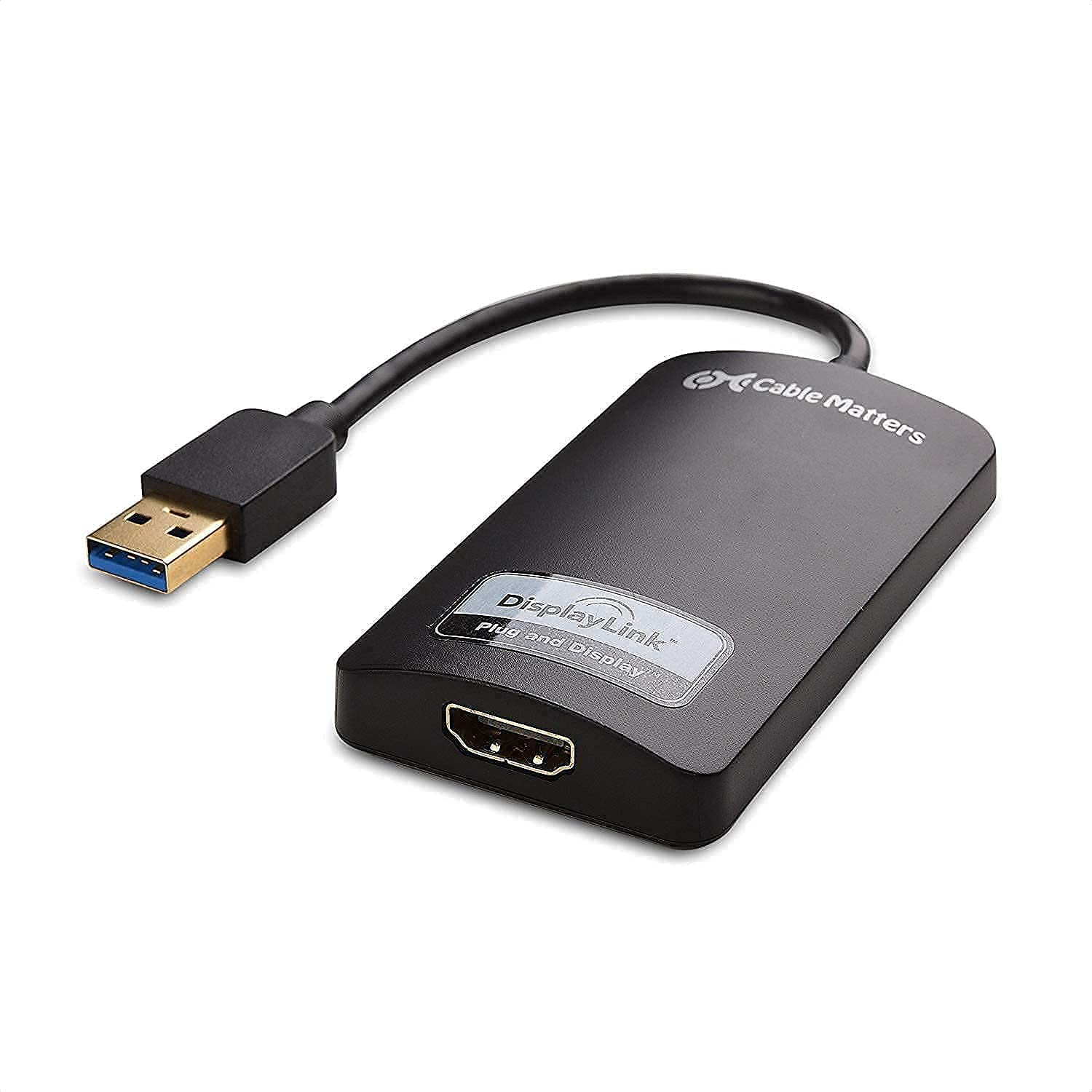 Cable Matters SuperSpeed USB 3.0 to HDMI Adapter (USB to HDMI Adapter) for Windows & 3-Pack High Speed HDMI to HDMI Cable 6 Feet