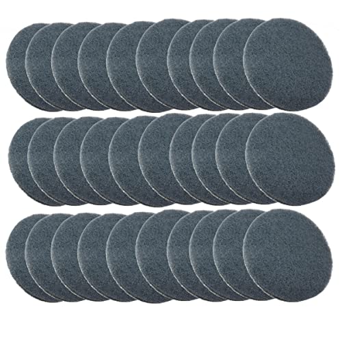 30PCS 3 inch Scrubber Pads Headlight Restoration Kit VĂZAAR Scouring Pad Hook and Loop Car Hub Cleaning Auto Painting Polishing Sanding Discs 600 to 800 Grit