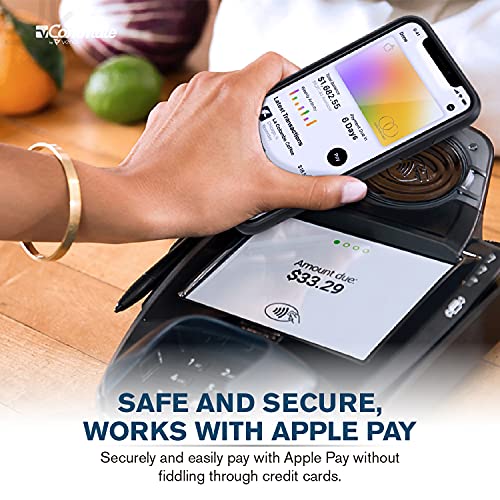 VENA vCommute Wallet Case Compatible with Apple iPhone 12 Pro Max (6.7"-inch), (Military Grade Drop Protection) Flip Leather Cover Card Slot Holder with Kickstand - Space Gray