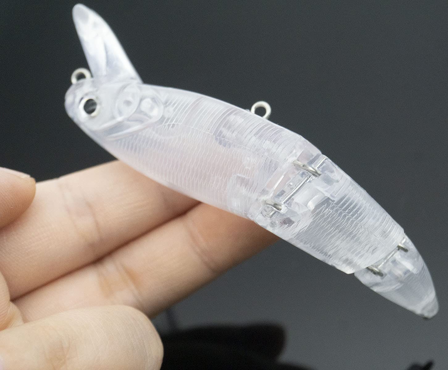 10pcs Unpainted swimbait Fishing Lure Body 110mm 13.27g 3sections Blank Clear Hard Lures 8075