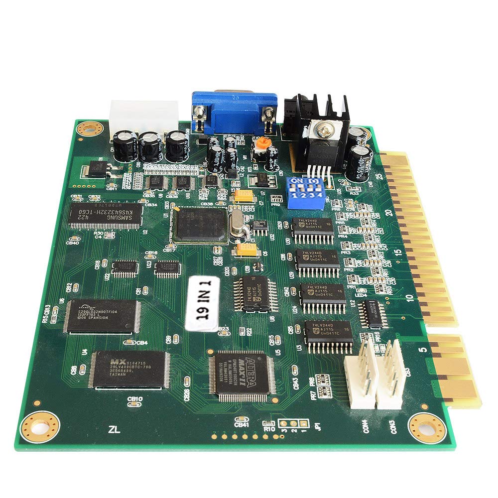 BLEE Classical Arcade Board 19 in 1 Arcade PCB Jamma Board Horizontal Jamma Multi Game CGA VGA Output