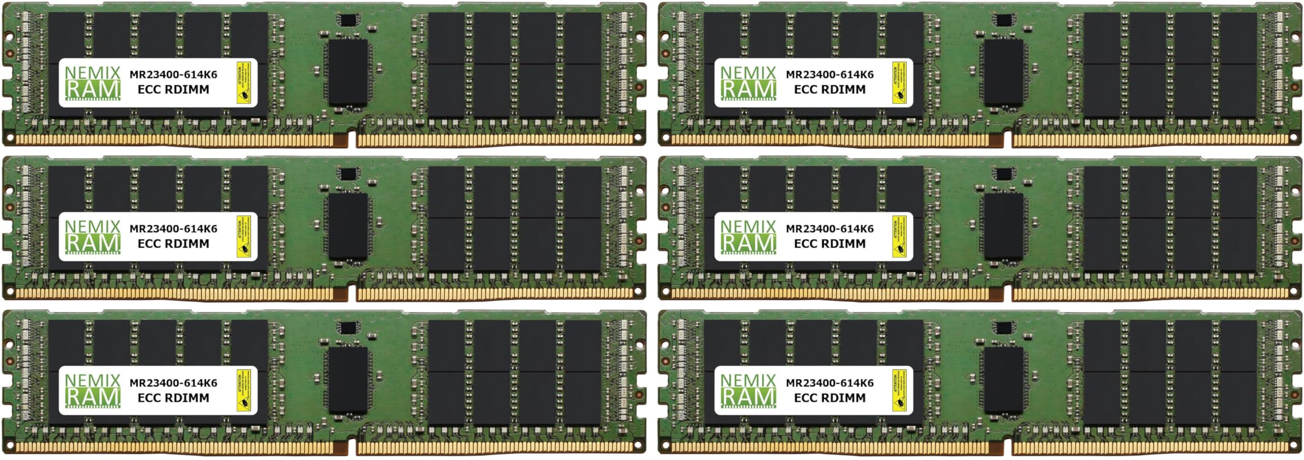 96GB 6x16GB DDR4-2933Mhz PC4-23400 288-Pin RDIMM Memory for Apple Mac Pro 2019 7,1 by NEMIX RAM