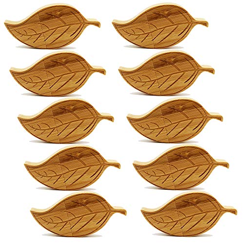 A Plus+ 10 Pack USB 3.0 Flash Drives 64GB Bamboo Leaf USB 3.0 Memory Stick Birthday Gifts